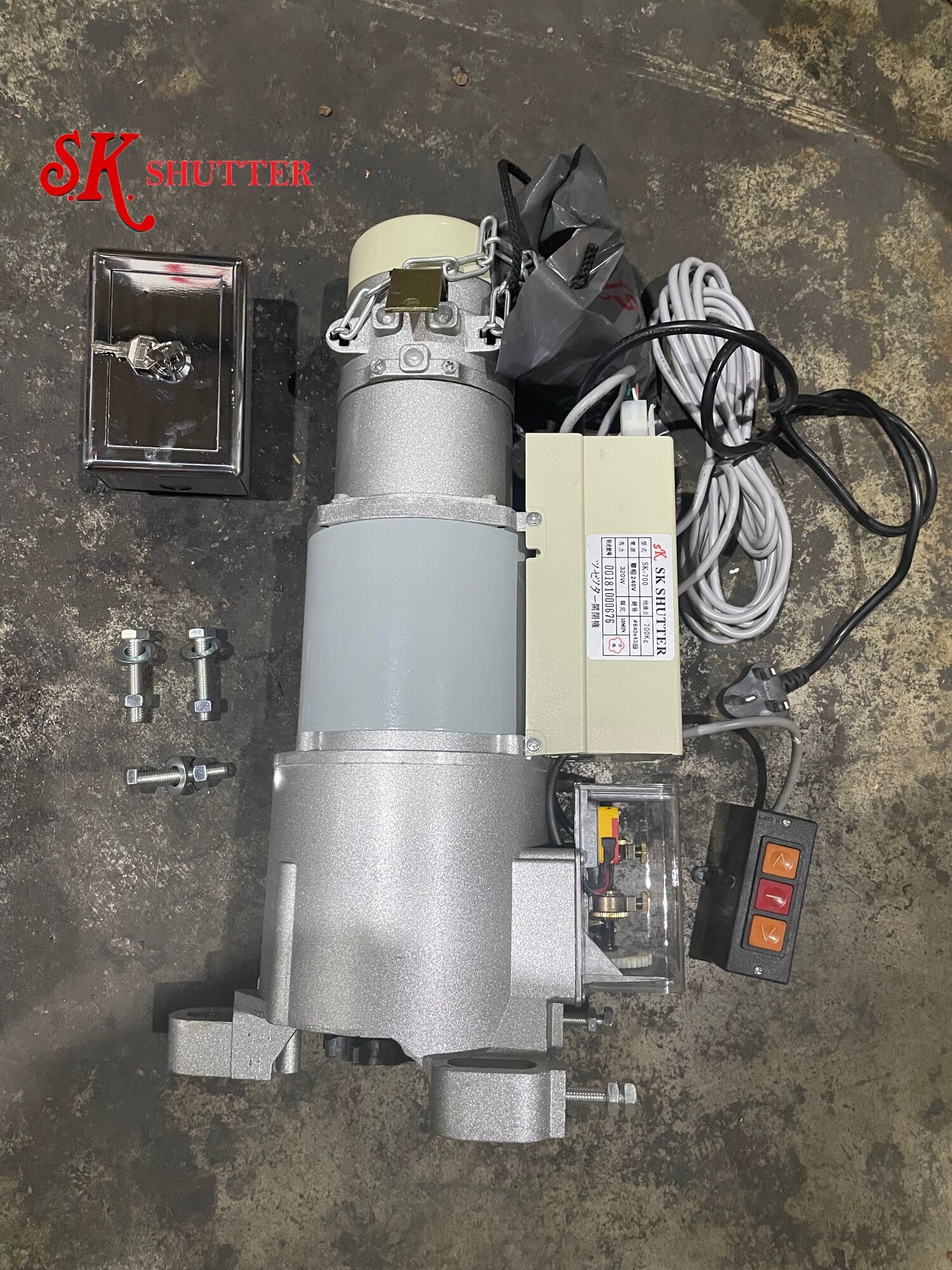 Roller Shutter Motor 700KG For Roller Shutter Door / Pintu Kedai ...