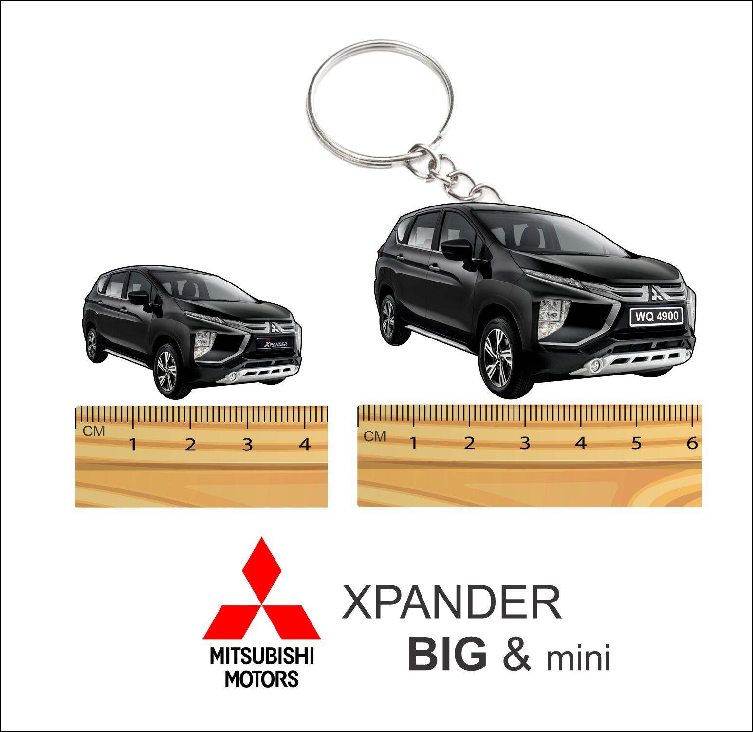 Mitsubishi xpander black keychain 2D | Lazada