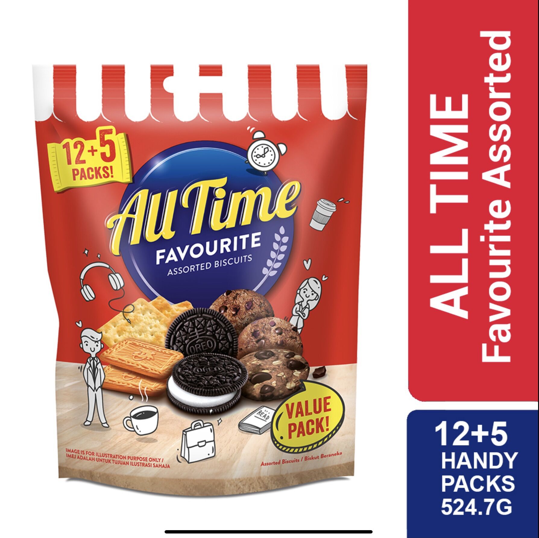 All Time Favourite Assorted Biscuits 12 Packs 524.7g | Lazada
