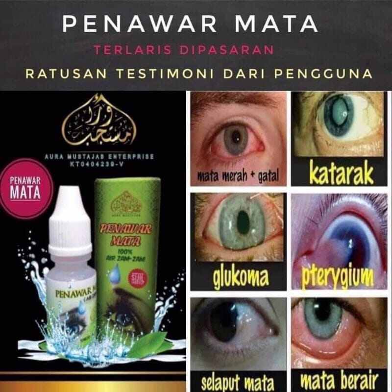 PENAWAR AURA MATA MUSTAJAB - 100% AIR ZAM ZAM | Lazada