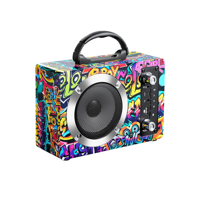 Portable Wireless Bluetooth Speaker with Microphone Card Reader USB ...