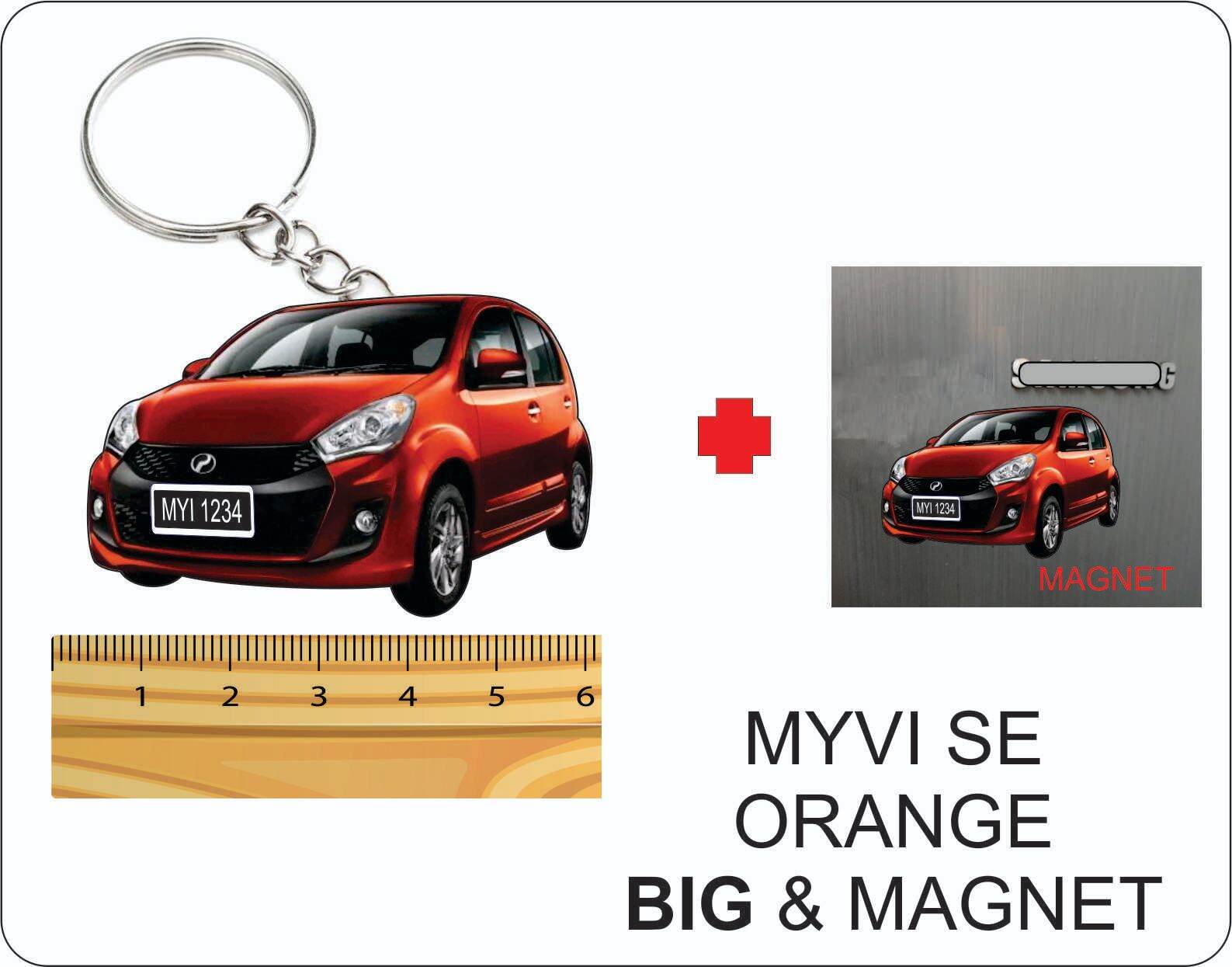 myvi se orange myvi orange myvi Oren se 2d keychain keychains | Lazada