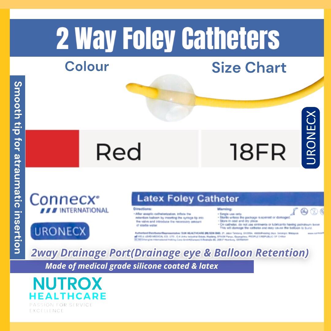 2-Way Silicone Coated Latex Foley Catheter Packing: 10pcs per box | Lazada