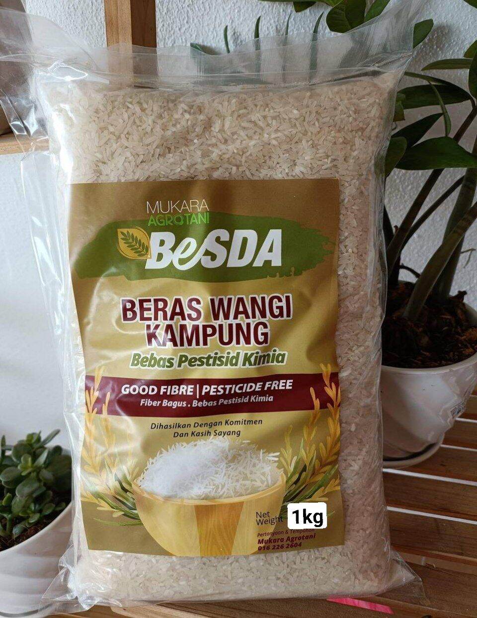 BESDA Beras Wangi Kampung 1KG by Agrotani | Lazada