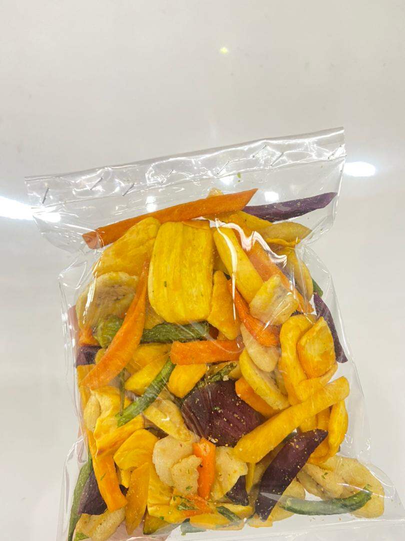 Kerepek Sayur Sayuran Dan Mix Buah-Buahan Kering Viral 200g Krukrap2 ...