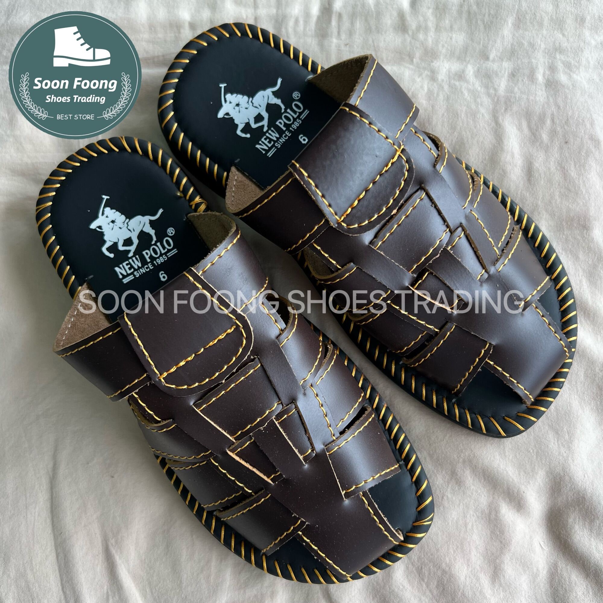 [Size6-10] New Polo Fashion Men Casual Comfort Sandals Slippers ...