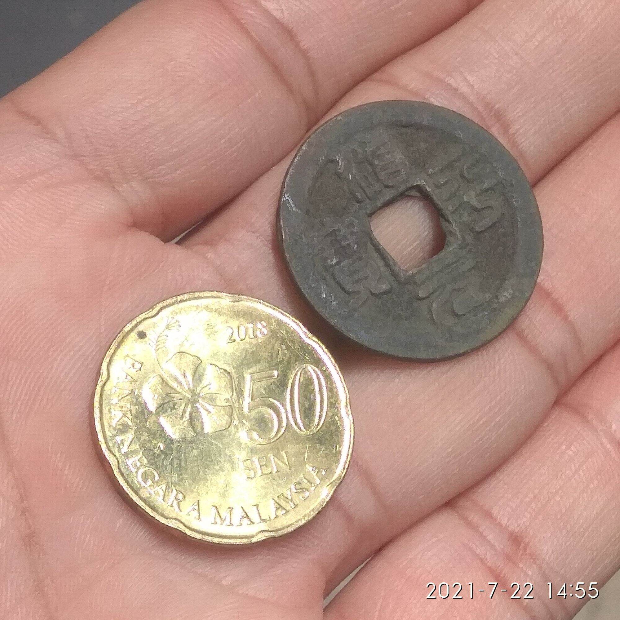 Duit lama Copper Chinese Cash. Old coin money. Syiling lama | Lazada