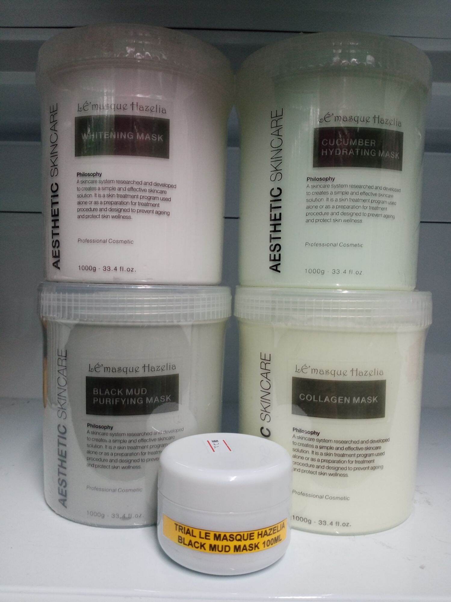 le masque hazelia repack whitening mask/collagen mask/cucumber mask ...