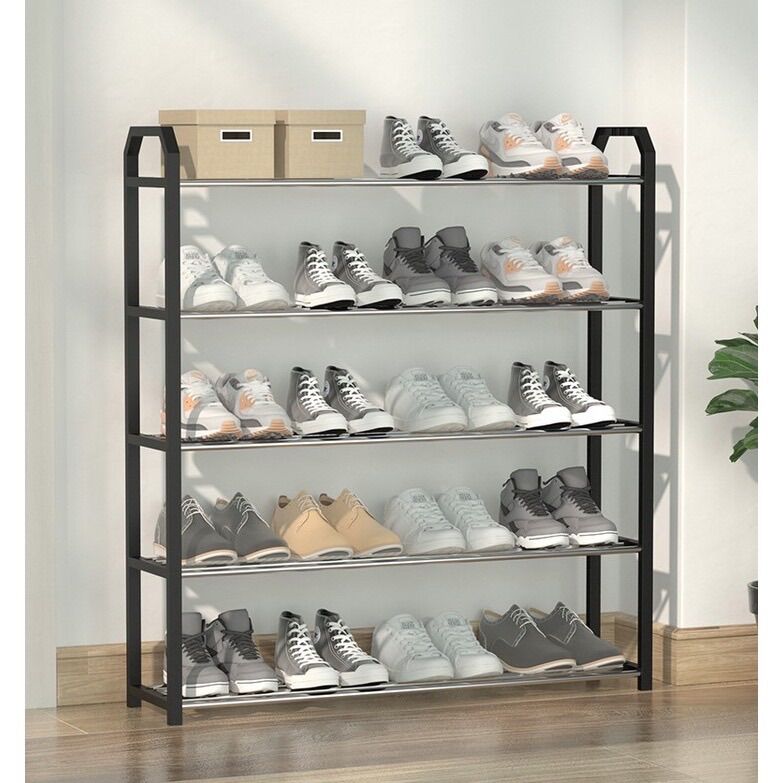 Stainless Steel Shoe Rack 3 4 5 Tier Lightweight Easy Simple Shoes ...