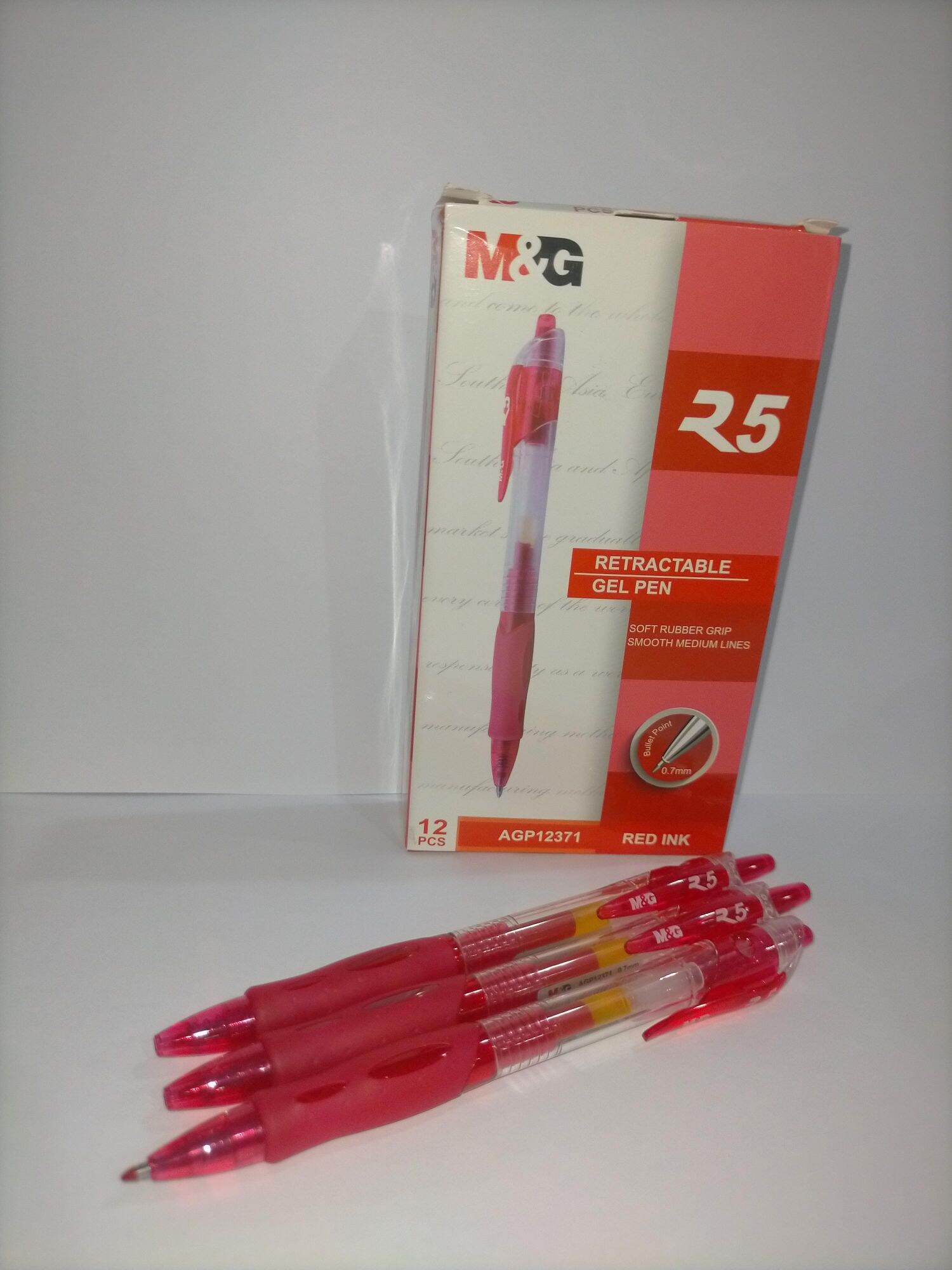 M&G R5 RETRACTABLE ELECTRIC PEN 0.7MM (Blue/Black/Red) - 1PC | Lazada