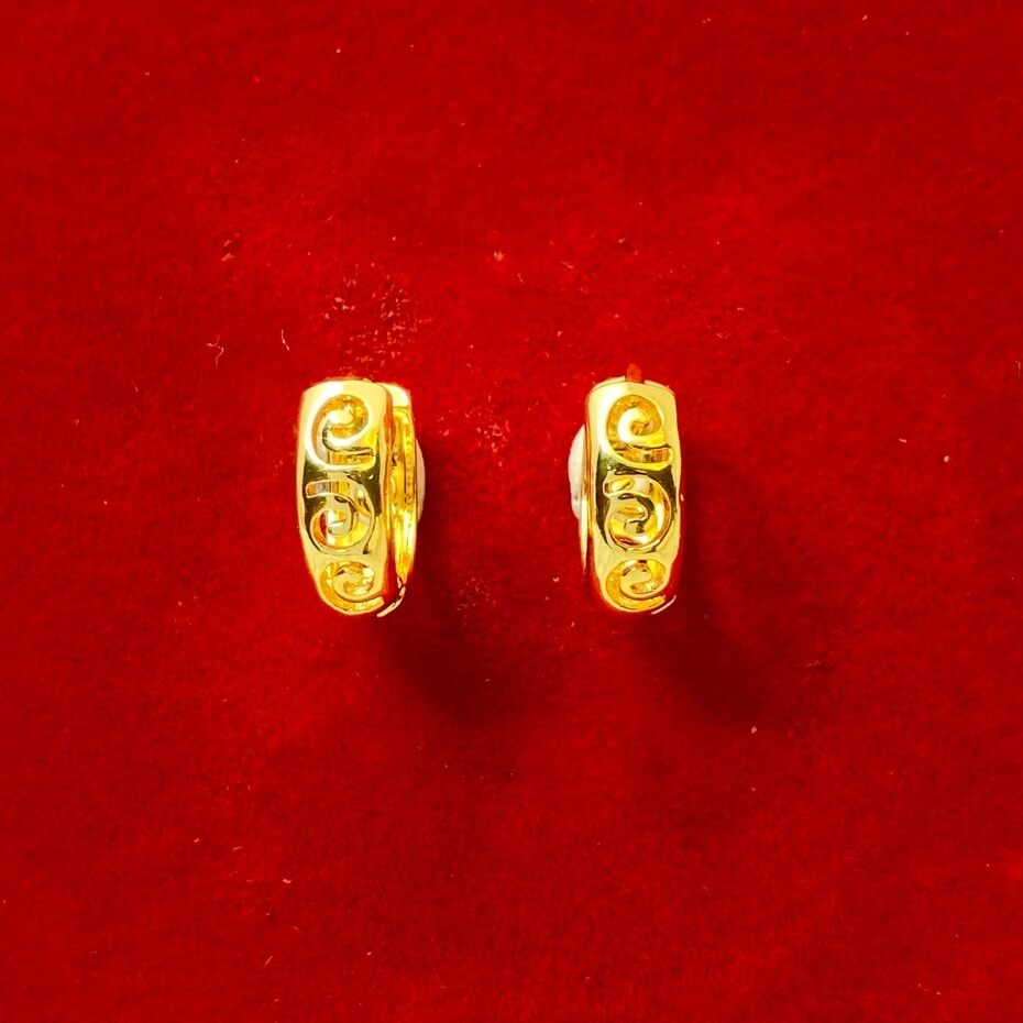 SUBANG KATUP EMAS BANGKOK/ KOREA 24K SUBANG KETIP STUD EARRINGS SUBANG ...
