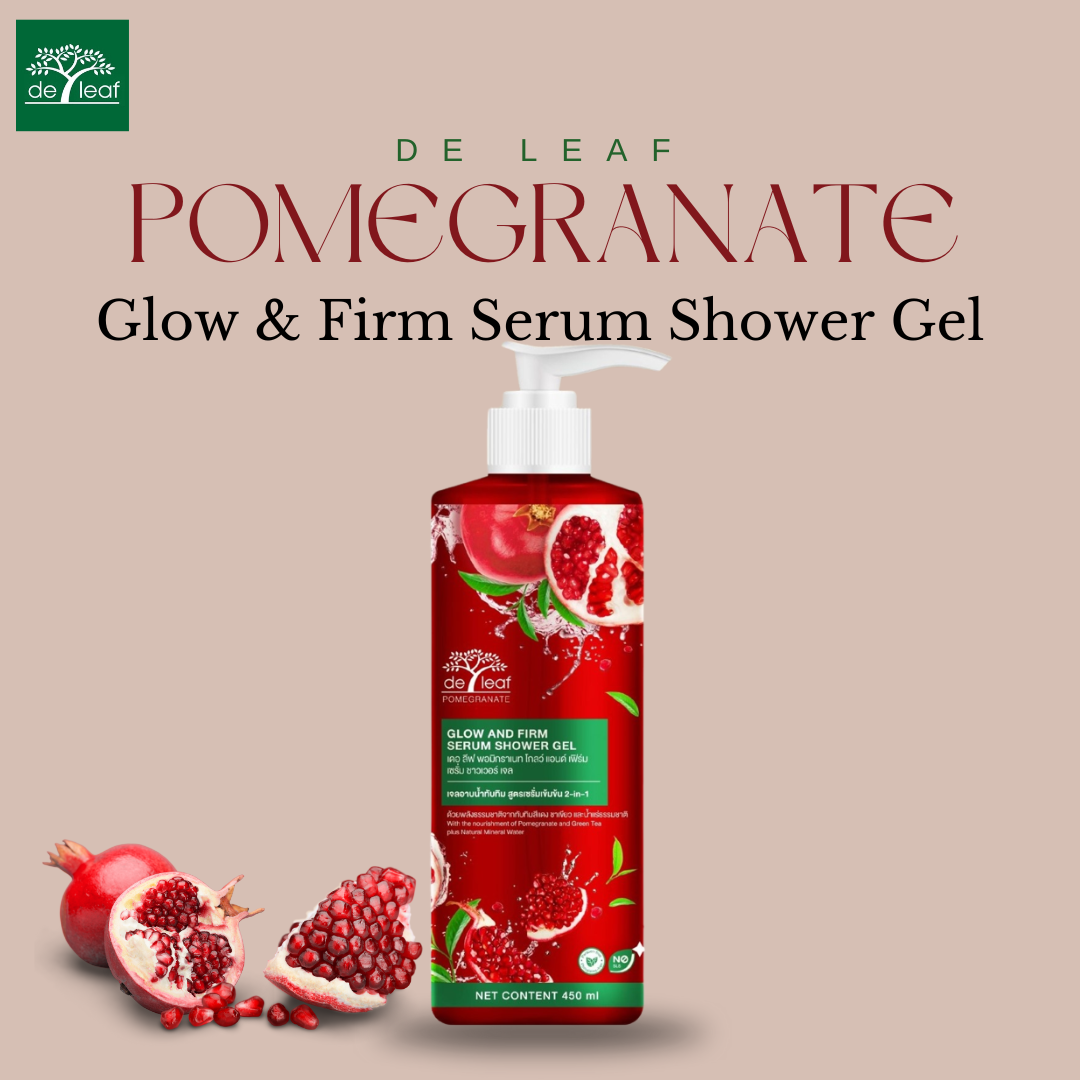De Leaf Pomegranate Glow and Firm Serum Shower Gel (450ml) | Lazada