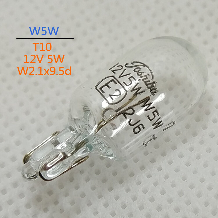 Toshiba T10 12V Wy5w W5w W8w Small Fish Tail Plug Bubble Tosh Width ...