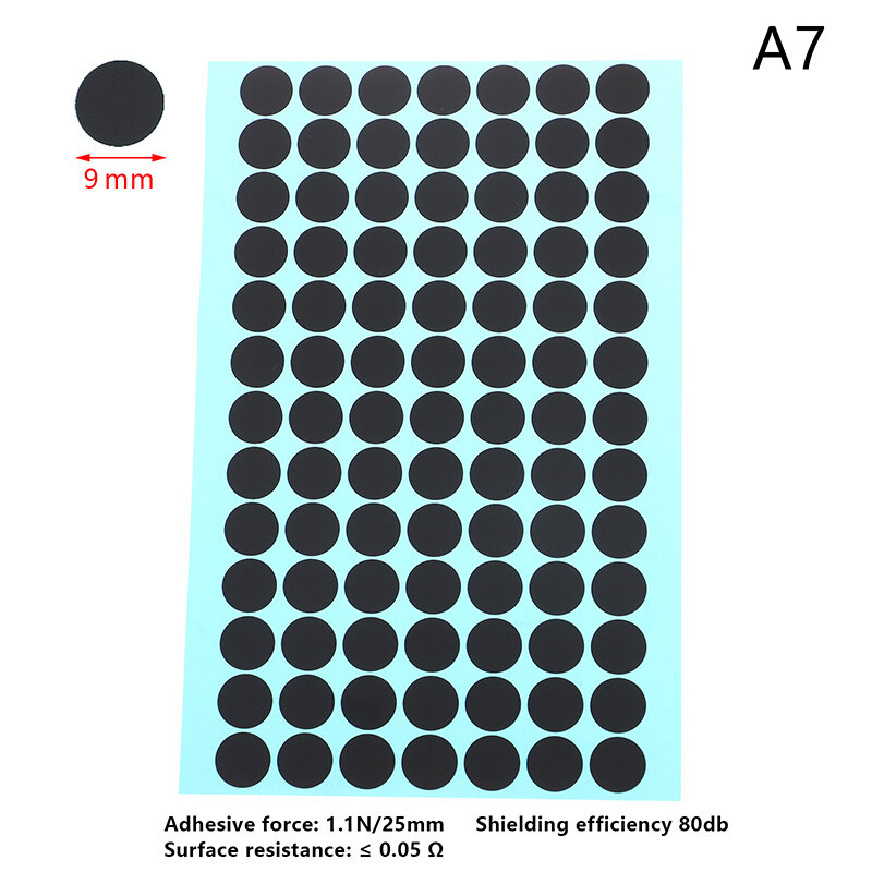 1Sheet Diameter 1.5/2/3.5/7/8/9MM Black Conductive Rubber Pads Keypad ...