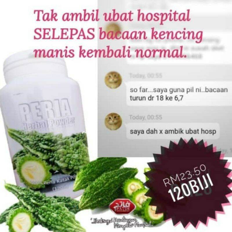 🔥Ready Stock🔥Capsule Peria Katak Fatih Original 120 Biji | Lazada