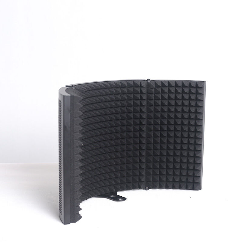Foldable Arc Shaped Soundproof Screen Three Door Five Door Recording ...