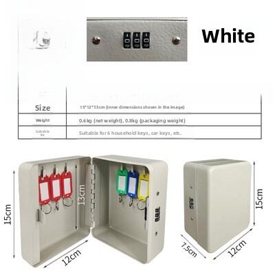 Full Steel Wall-Mounted Key Box Car Key Management Storage Box Home Use ...