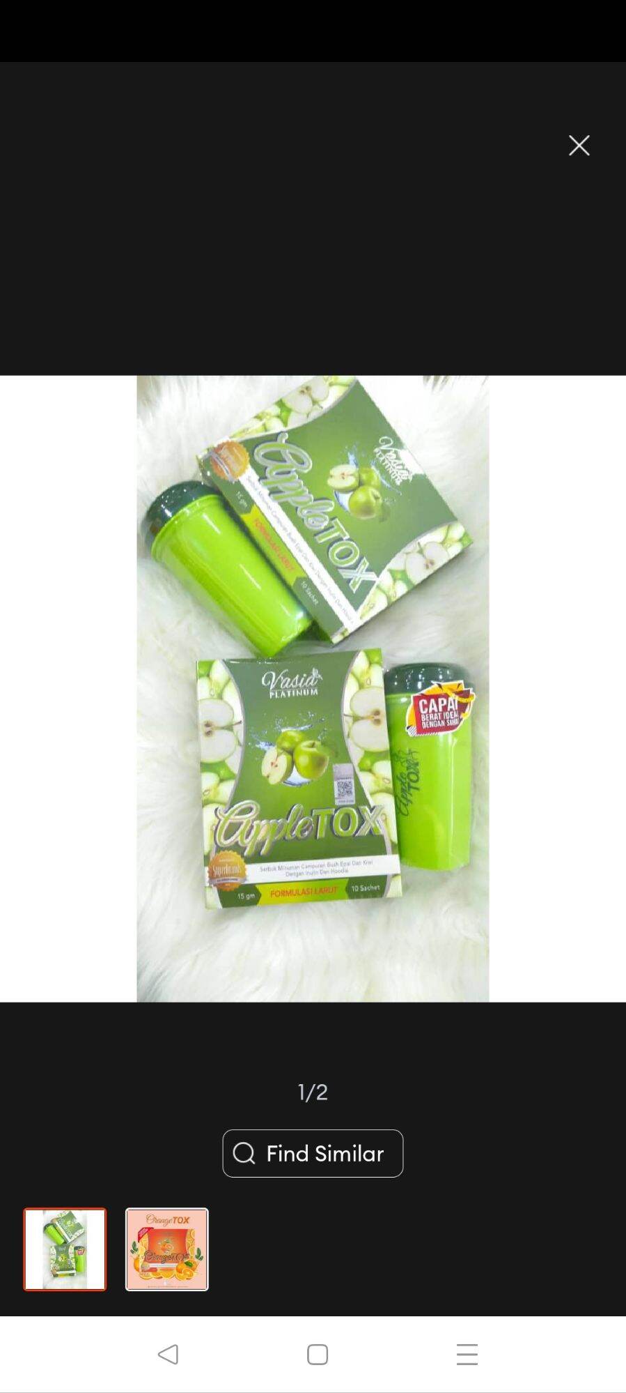 Vasia Apple Tox /Orange Tox /Lemon Tox - 10 sachet | Lazada