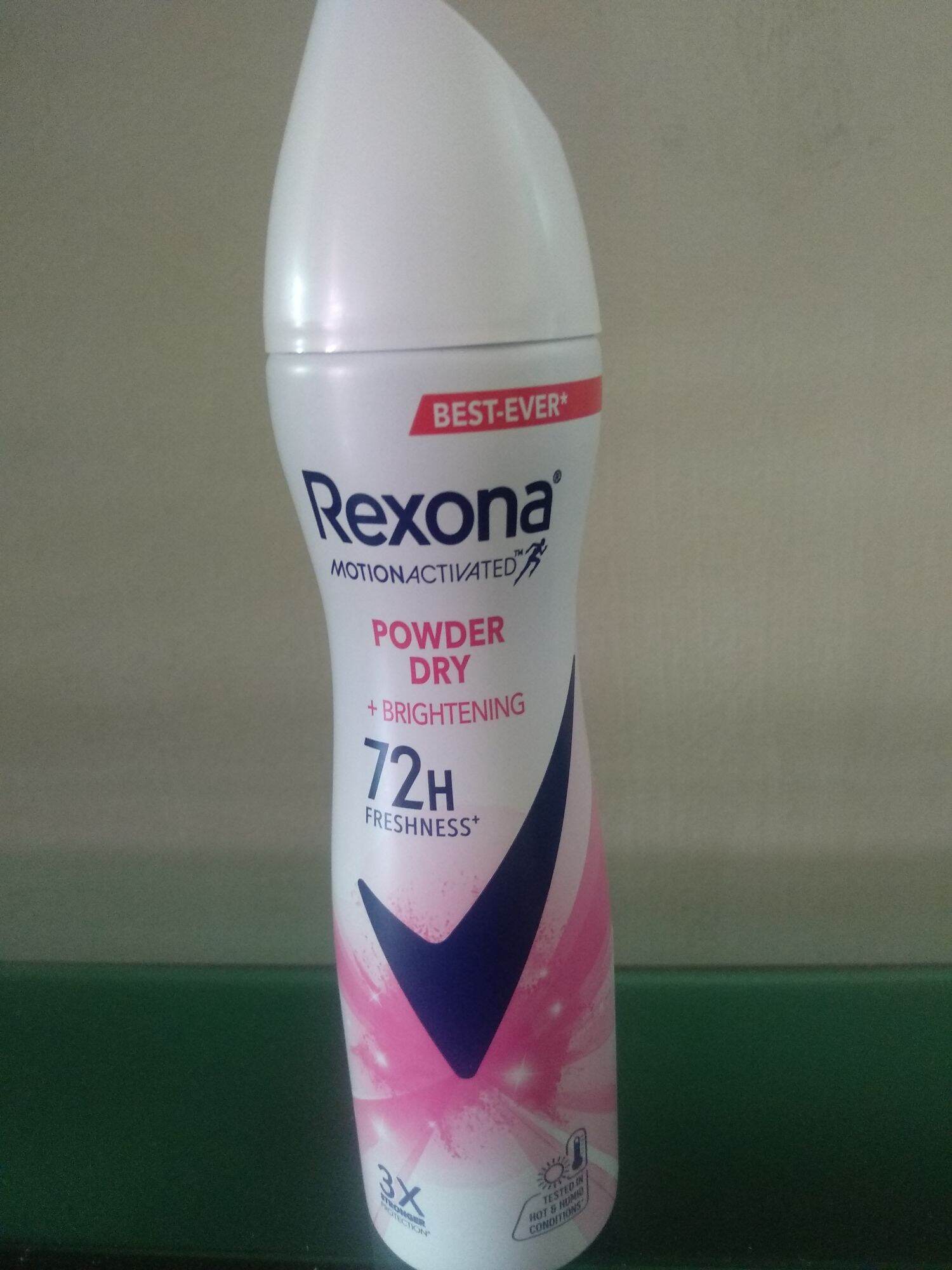Rexona Powder Dry + Brightening Antiperspirant with soft powdery scent ...