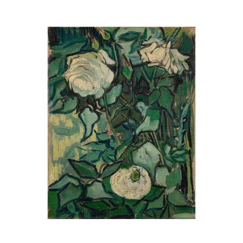 Van Gogh Wild Rose Flower Vertical High Definition Print Oil Painting ...