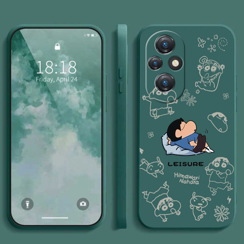 Honor 200 Lite honor200 Pro 5G Glossy Leisure Crayon Shin-chan Casing ...