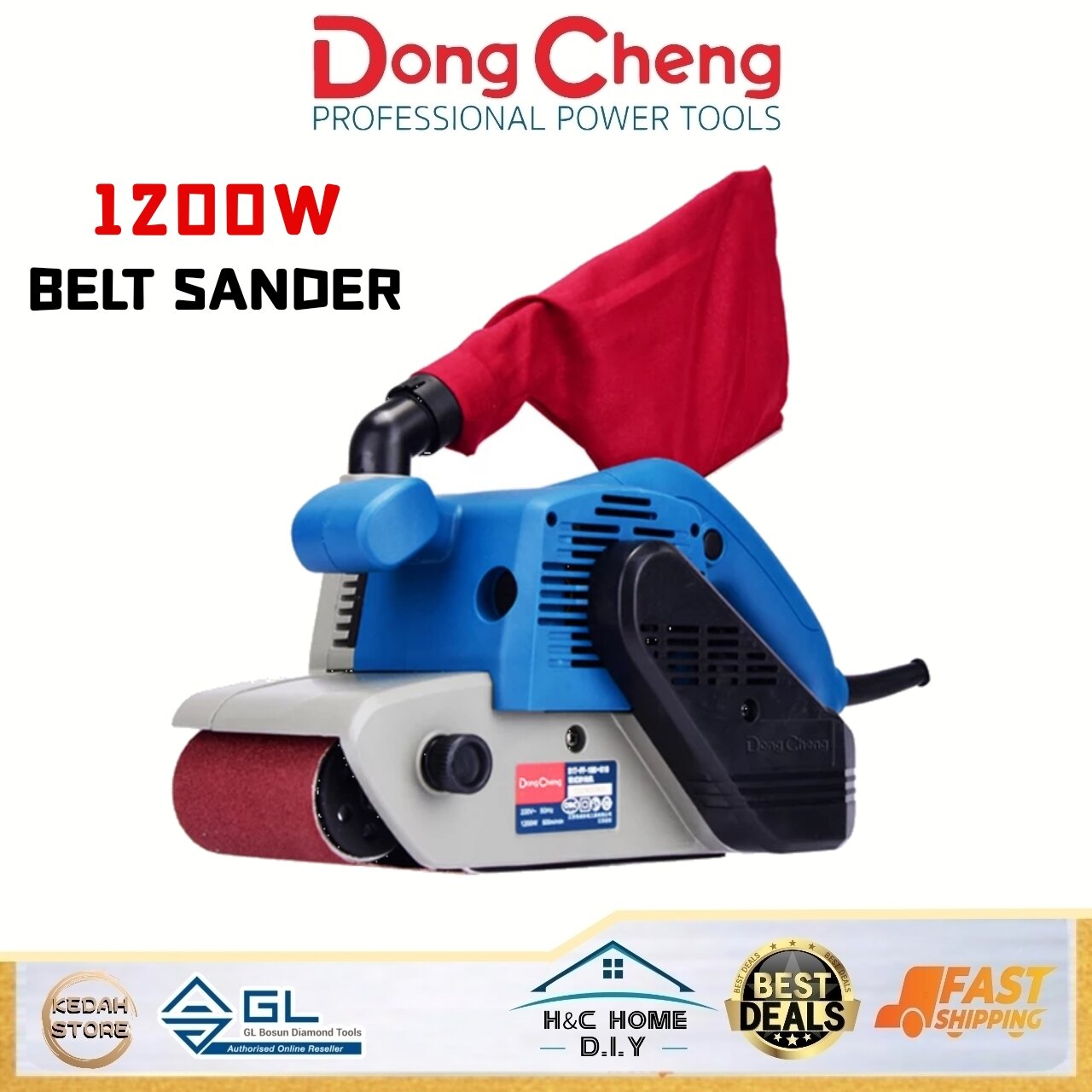 Dongcheng 1200W Belt Sander DST610 Power Tool | Lazada