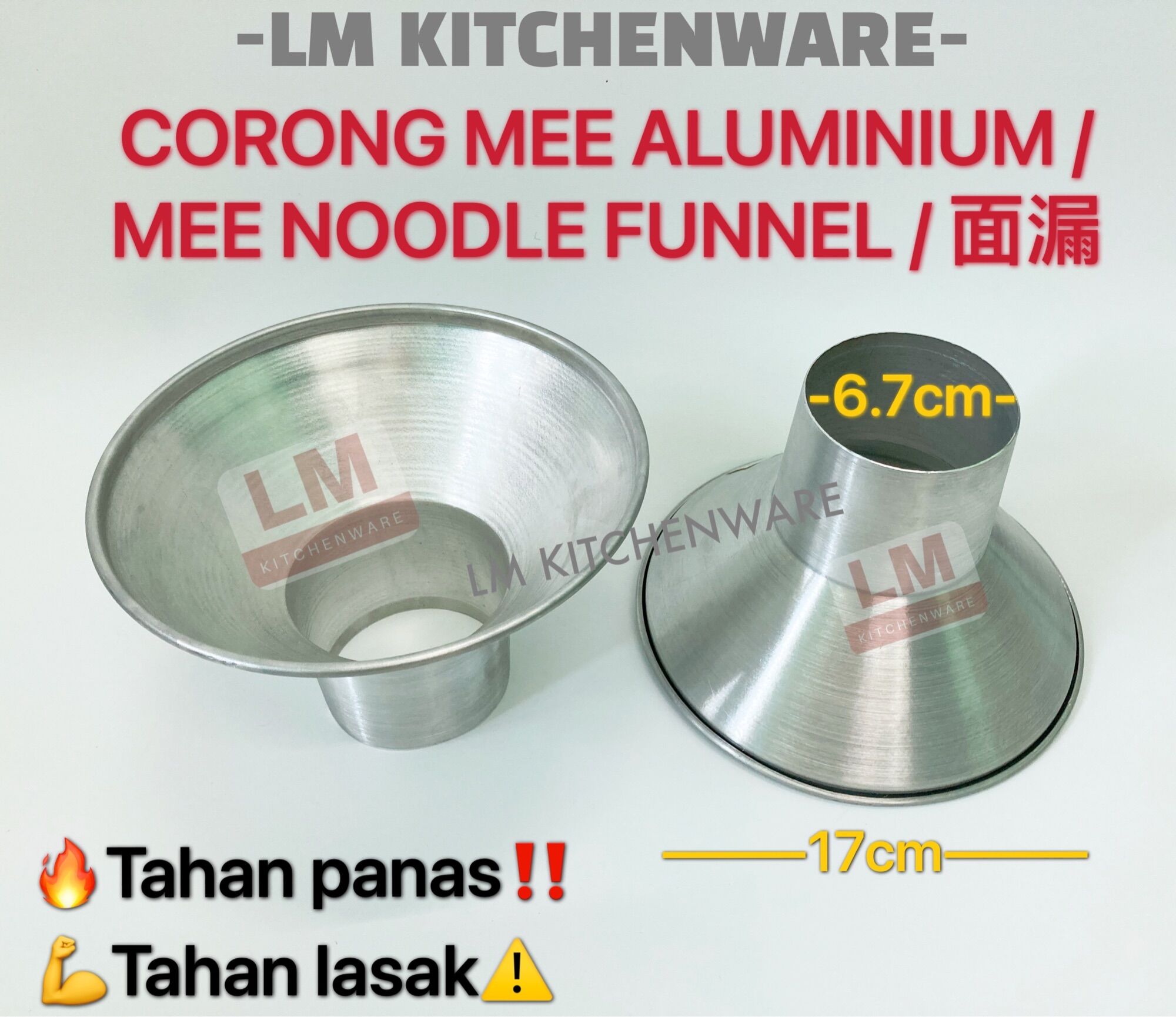 CORONG MEE ALUMINIUM / ALU MEE NOODLE FUNNEL / CORONG SUP MAKANAN ...