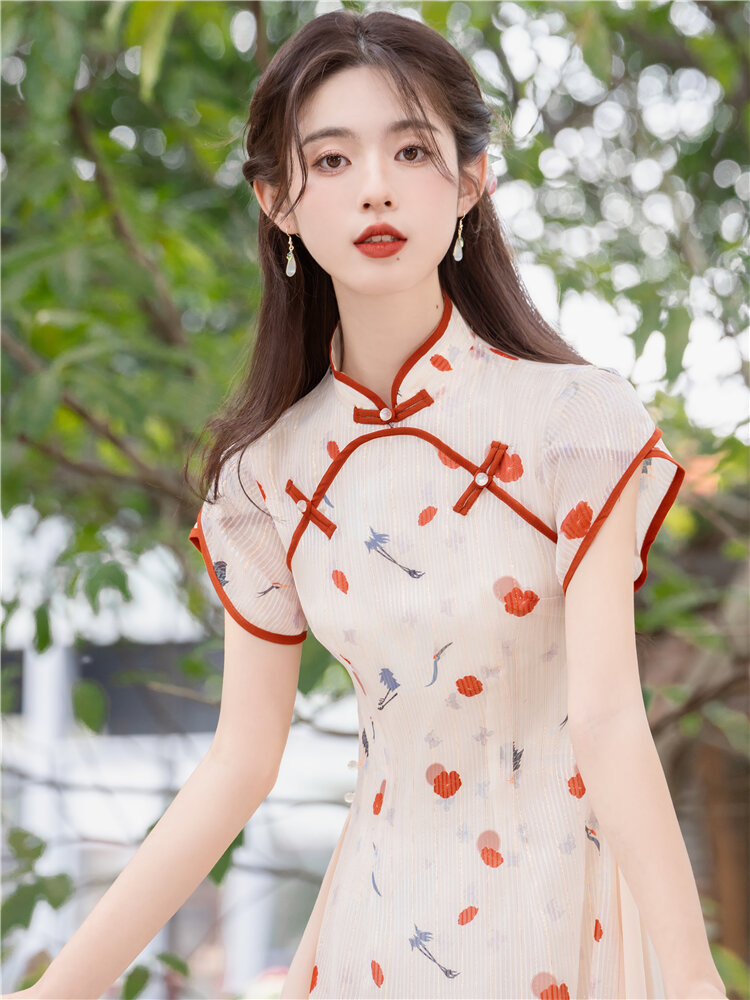 Cheongsam Womens New Chinese Chic Unique Artistic Skirt Womens Summer ...