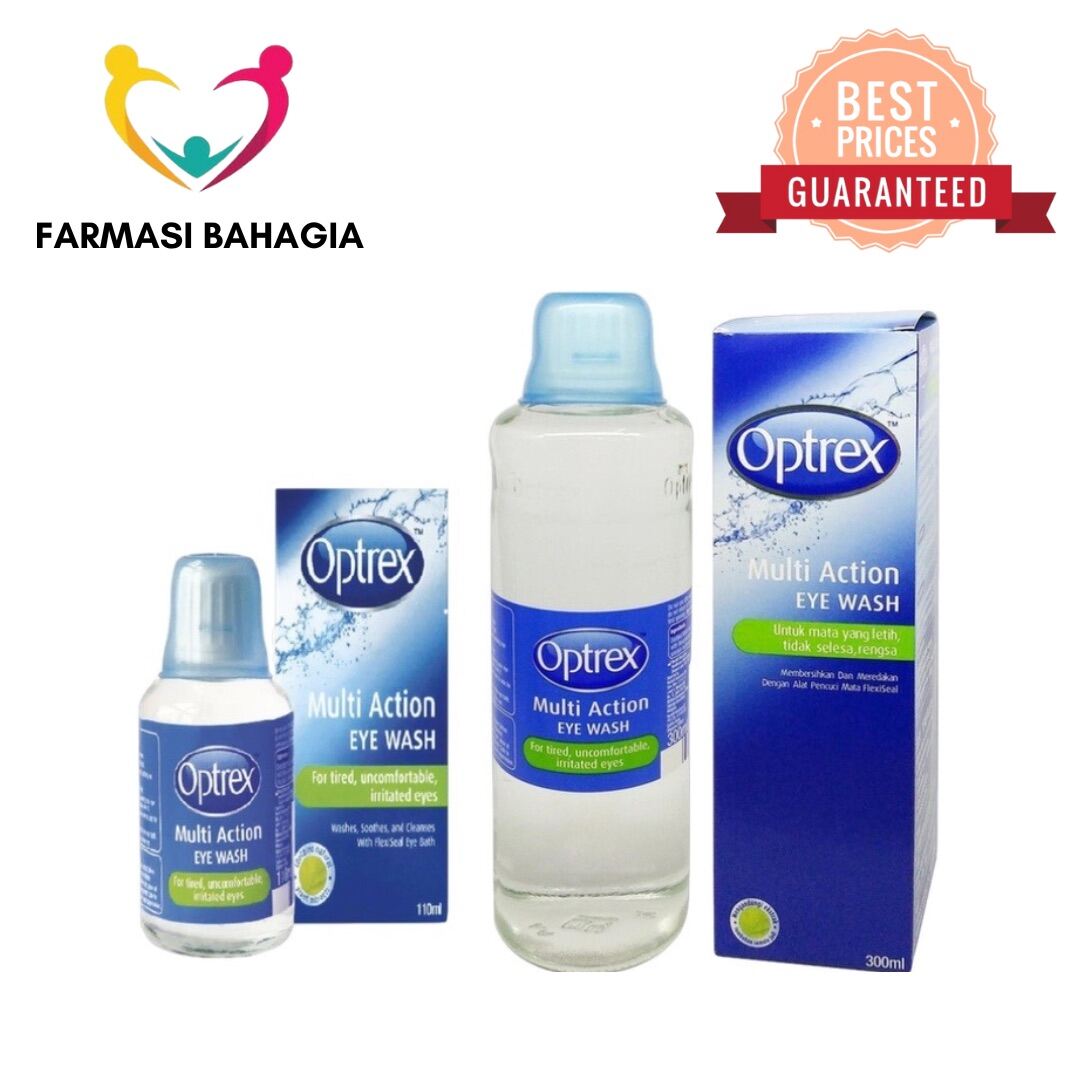 Optrex Multi Action Eye Wash (110ml / 300ml) | Lazada