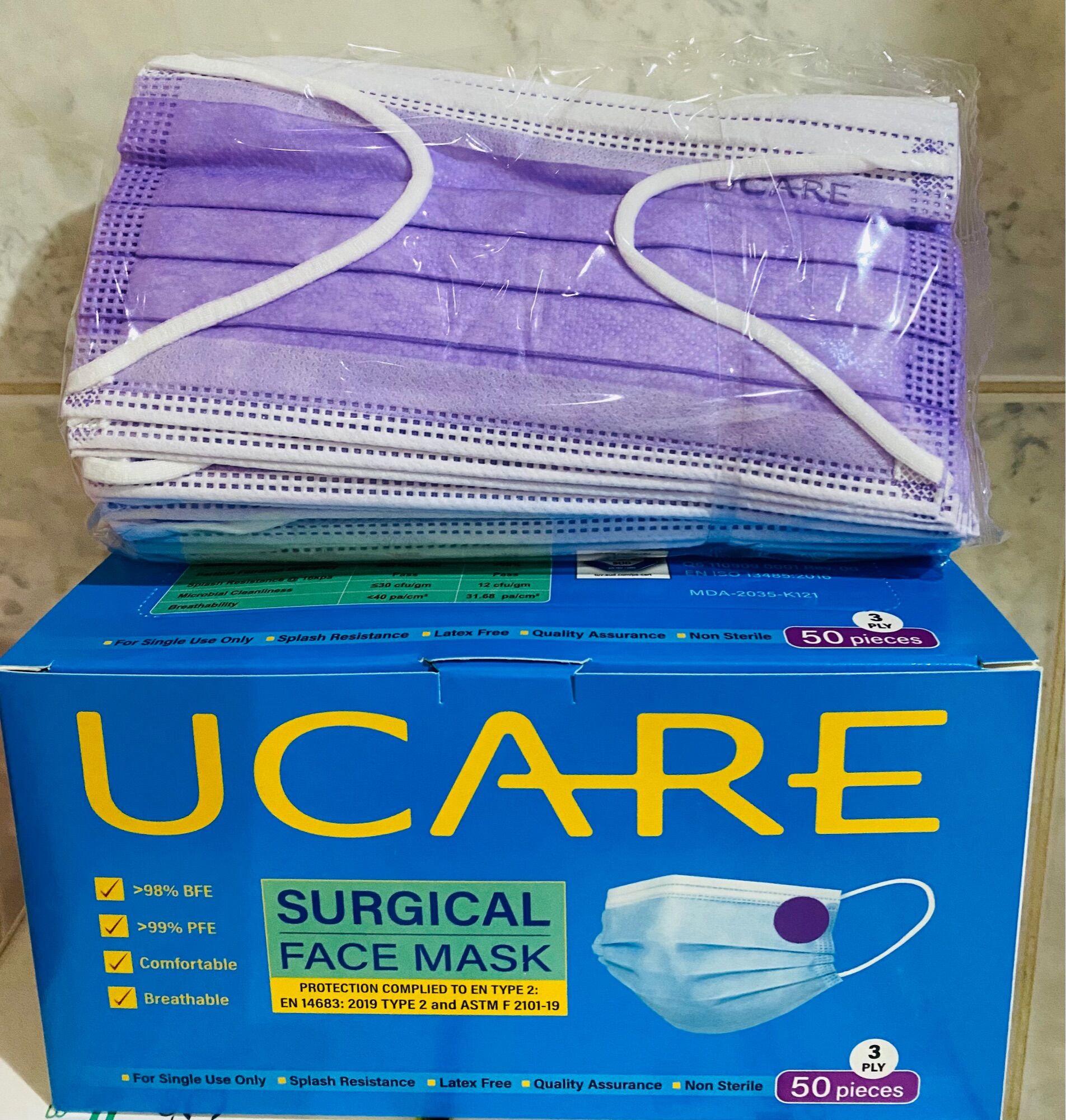 Ucare 4ply kids / children & Adults surgical face mask BFE99% (made in ...