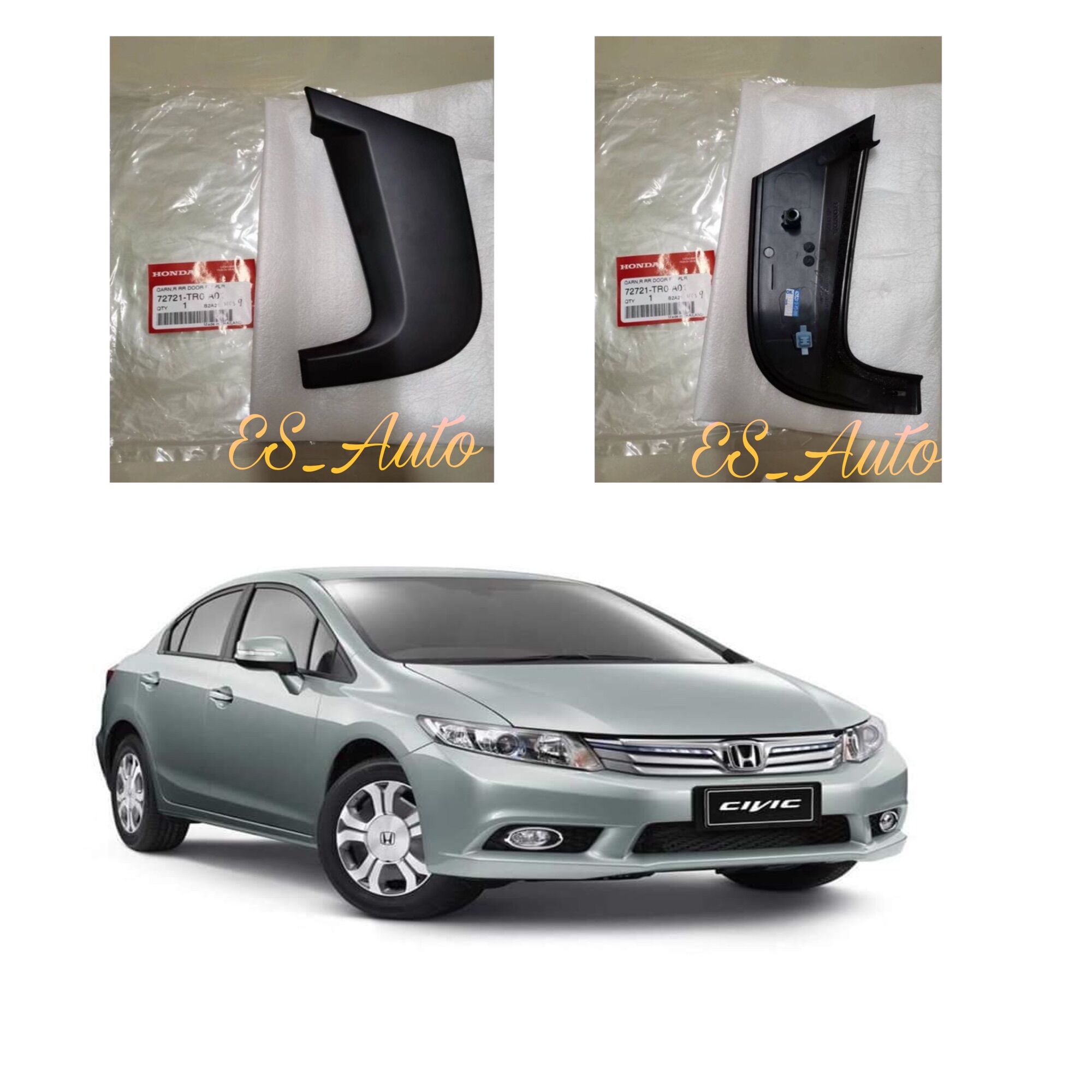 *ORIGINAL HONDA TRO CIVIC FB 2012-2015 REAR DOOR DELTA COVER/ BELAKANG ...