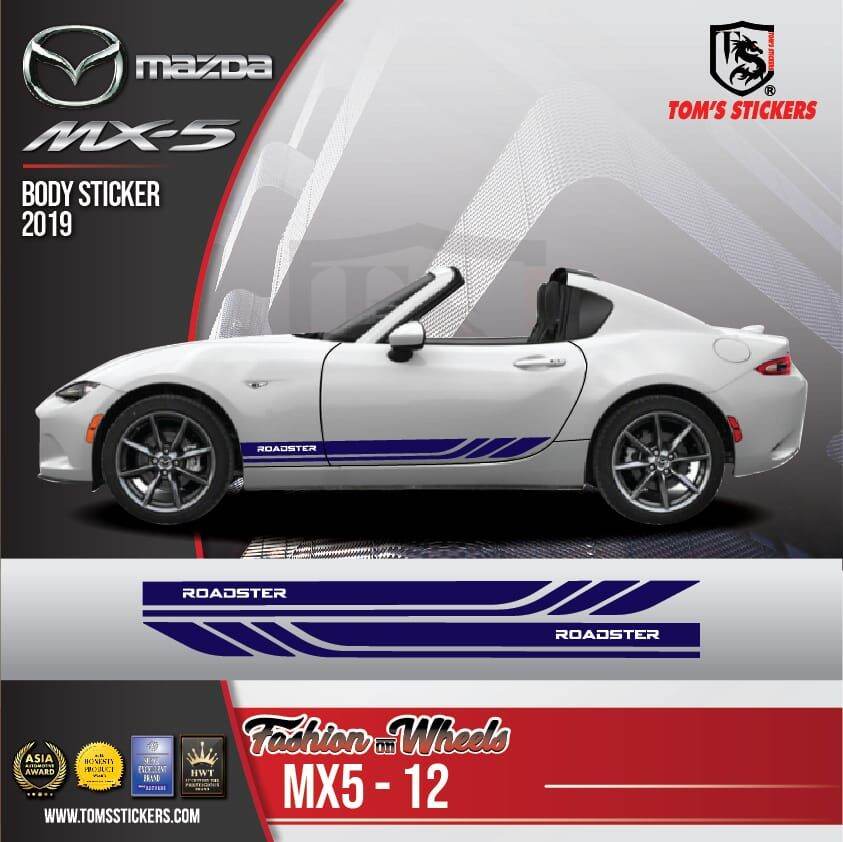 MAZDA MX-5 CAR BODY STICKER SET MX5 - 12 | Lazada