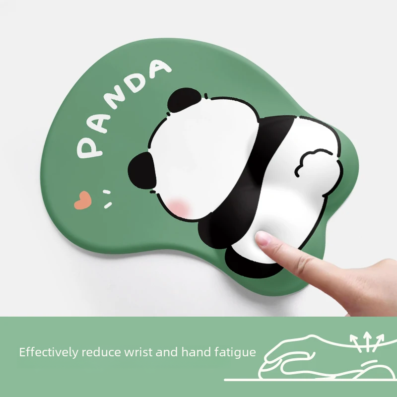 Cute Butt Bear Panda Mouse Pad Wrist Rest Hand Support Silicone Soft ...
