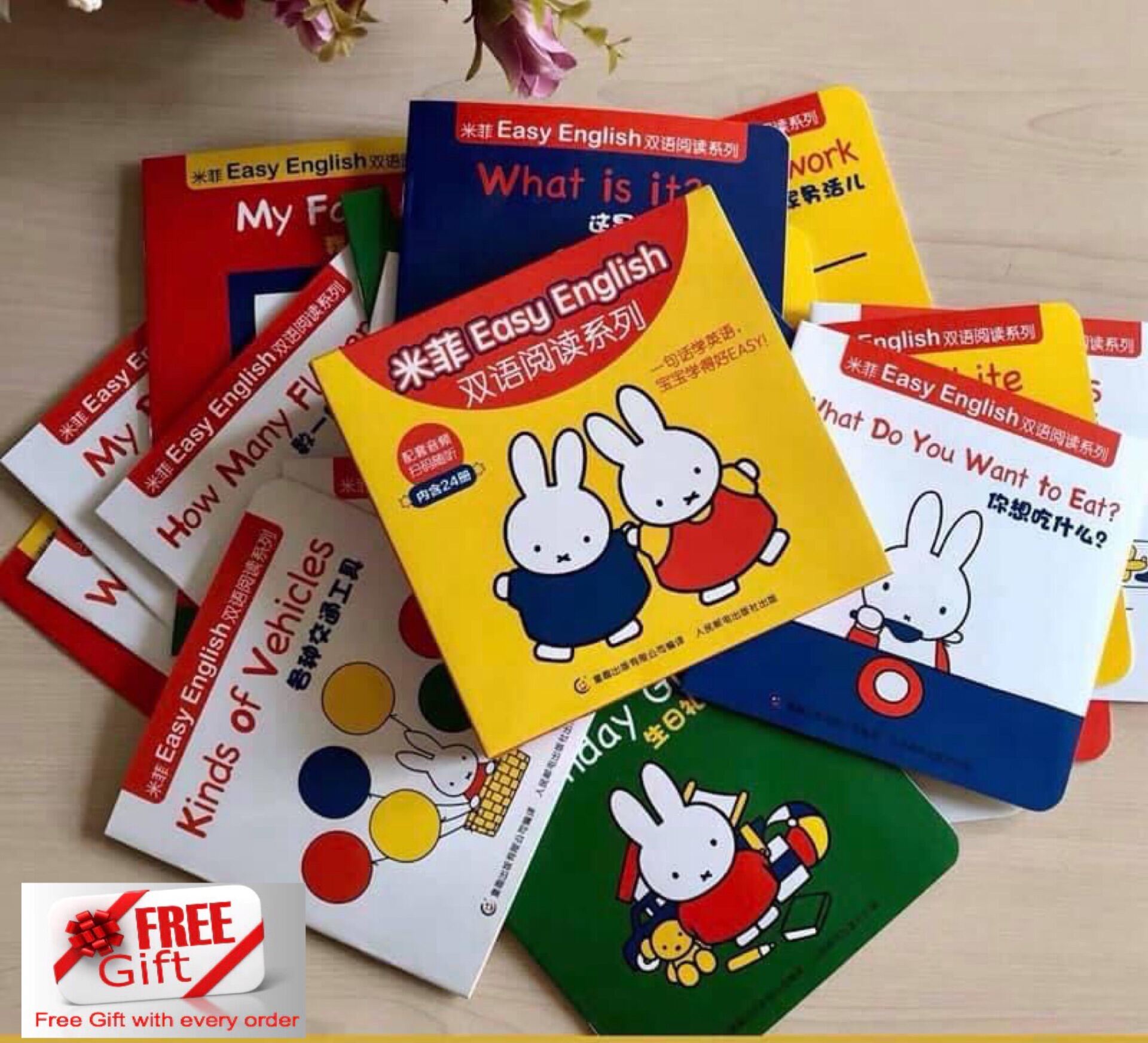 Easy English kids Reading with Miffy Buku Membaca Bahasa Inggeris Miffy ...