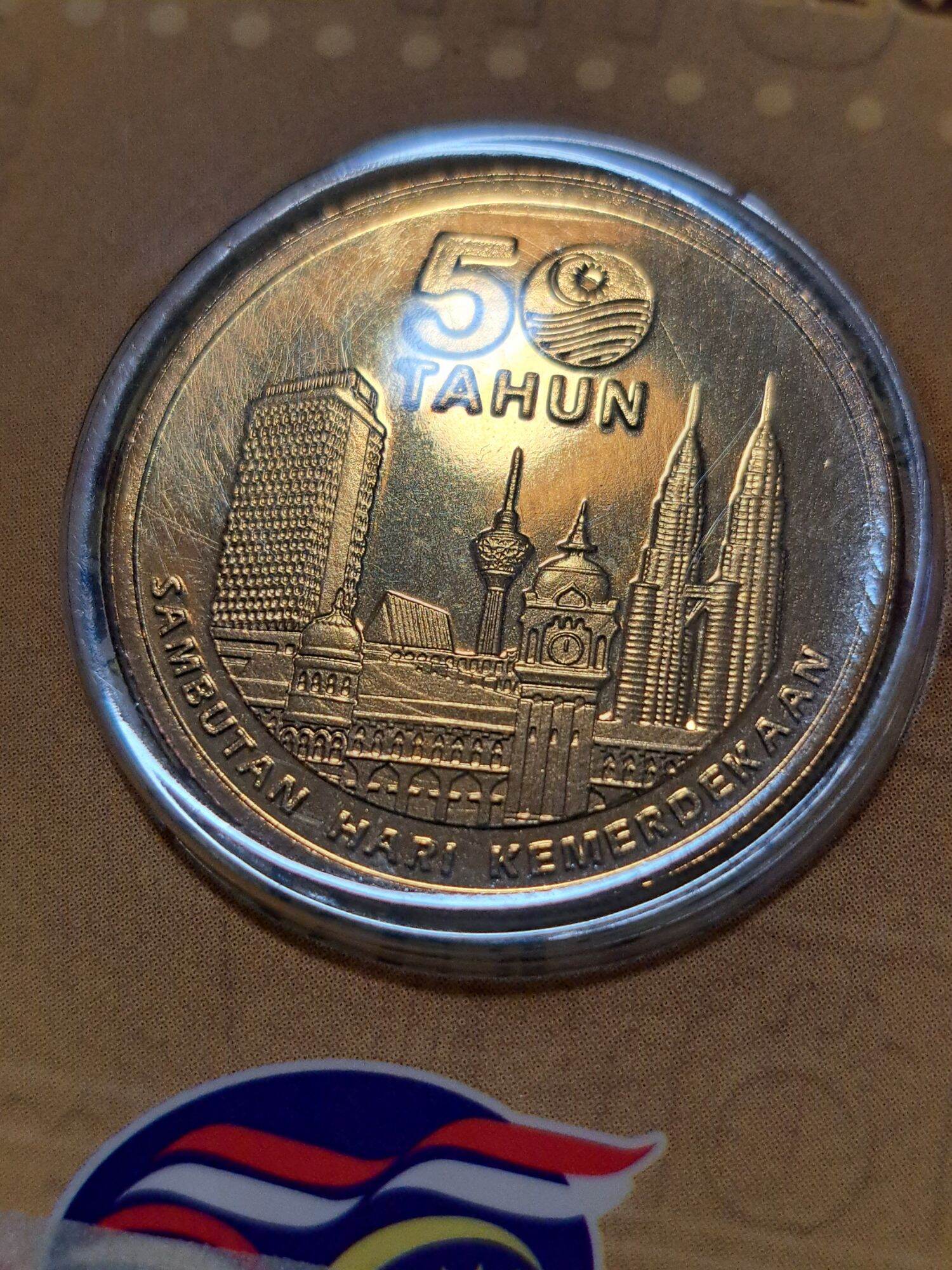 2007 Malaysia Duit Syiling Peringatan 50 Tahun Kemerdekaan ...