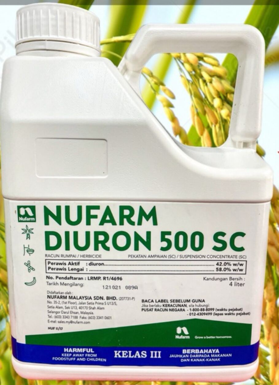 Racun rumput sambau rumput liar Racun Nufarm Diuron 4L / 4 LITER | Lazada