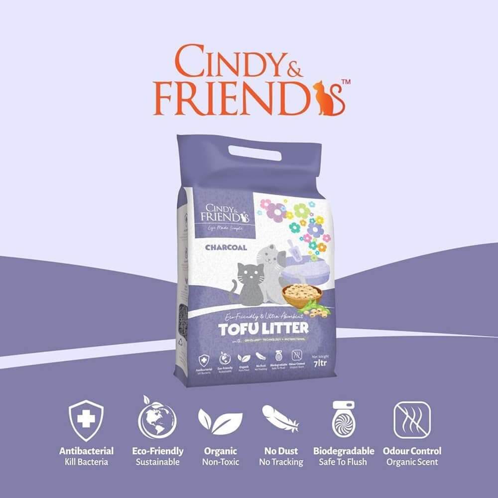 Cindy Friend Cat Tofu Litter 7L 2.8kg Cindy n Friend Cat Litter | Lazada