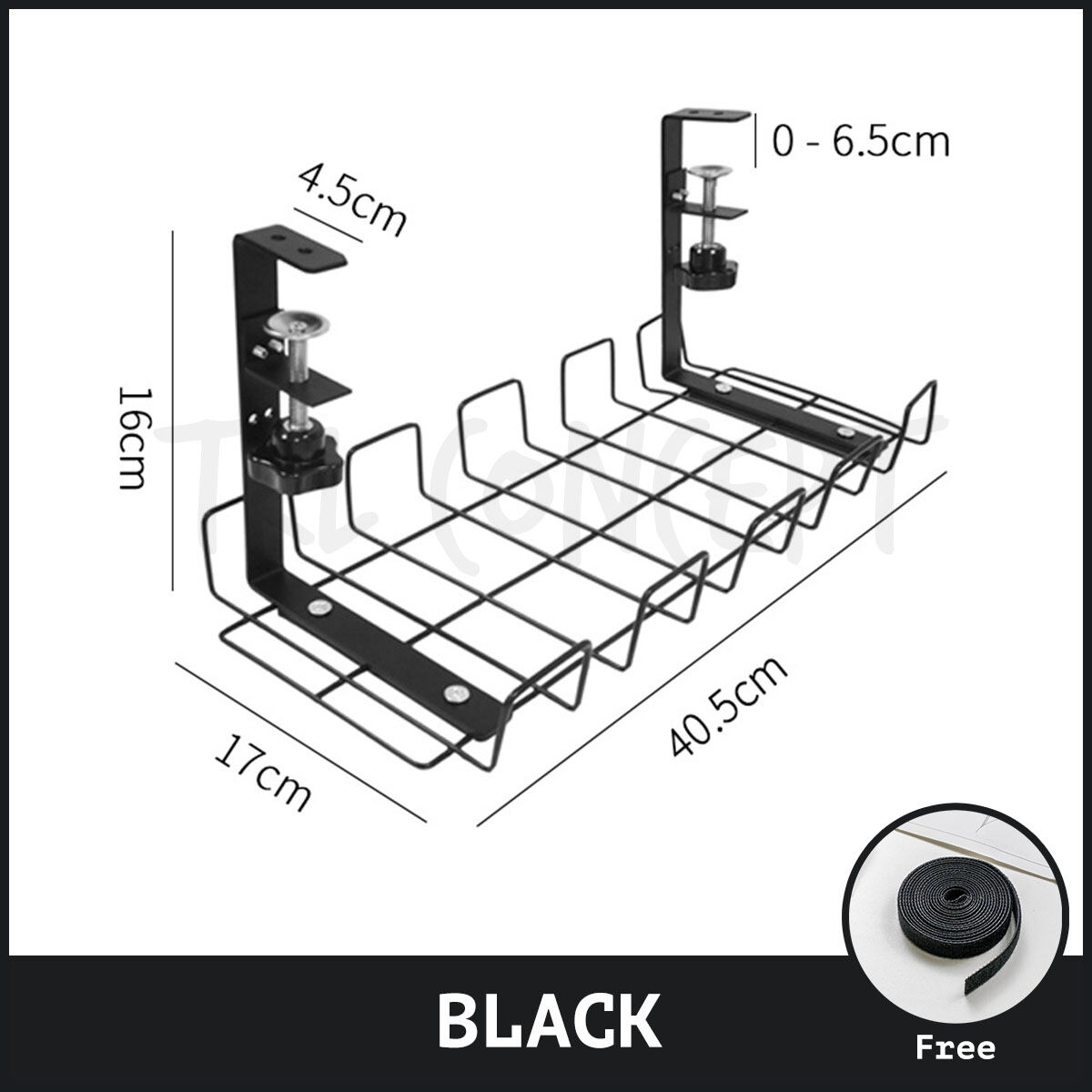 Under Desk Cable Management Wire Organizer Tray Table Pc Cabel Manager ...