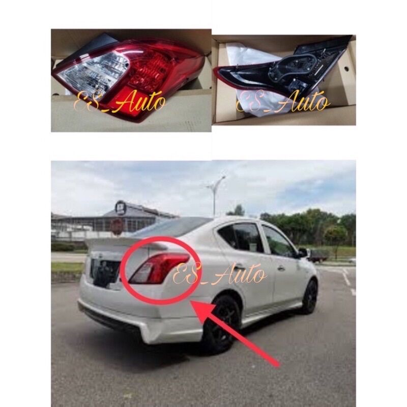 *ORIGINAL NISSAN N17L ALMERA 2012 TAIL LAMP UNIT/ LAMPU BELAKANG/ REAR ...