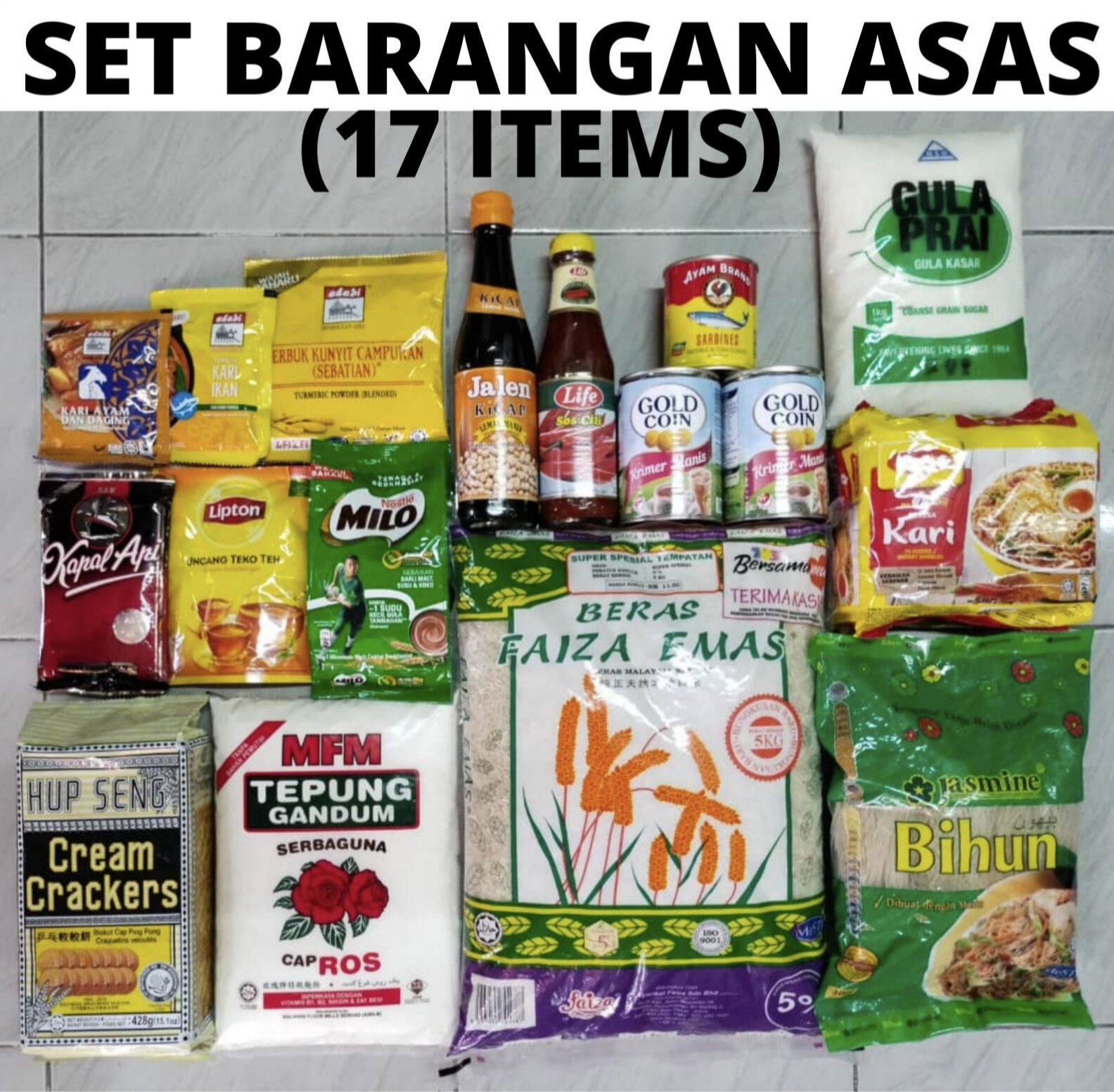 PAKEJ BARANGAN DAPUR | SET BAKUL MAKANAN | BARANG DAPUR MURAH ...