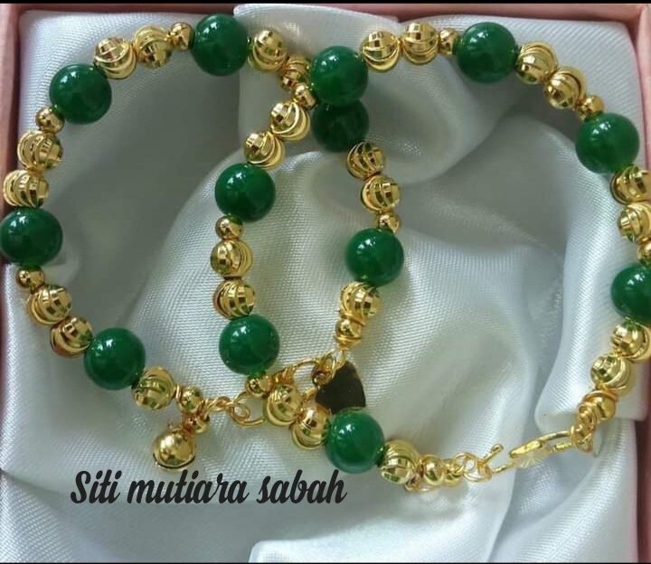 GELANG TANGANG BATU JED HIJAU GELAP ASLI SUASa | Lazada