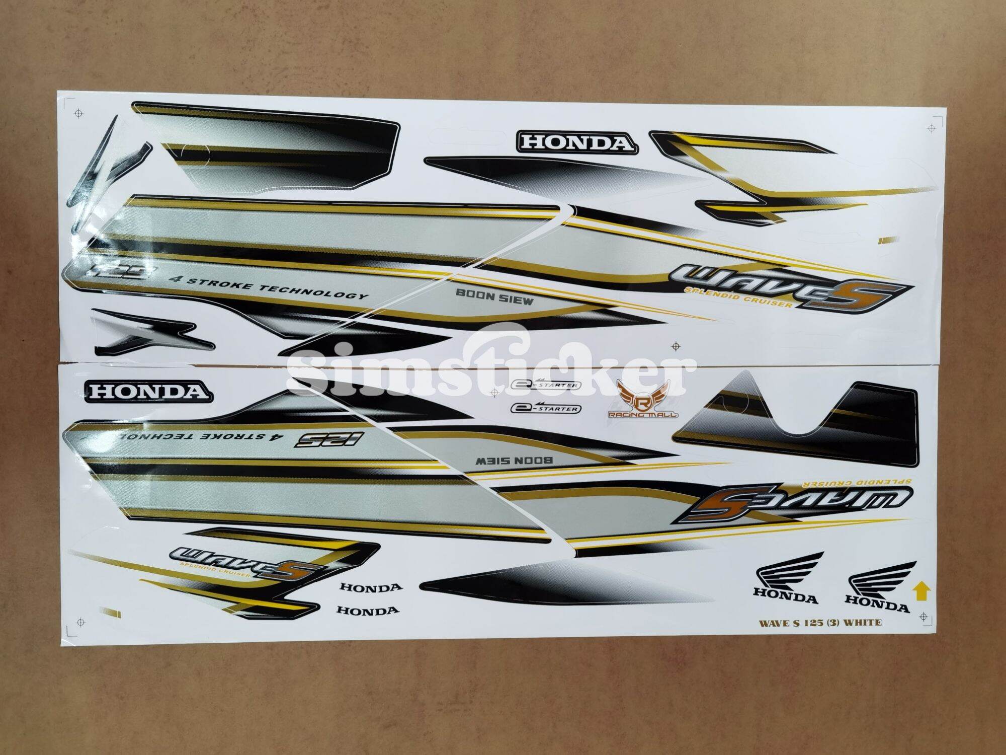 HONDA WAVE 125S (3) BODY STICKER | Lazada
