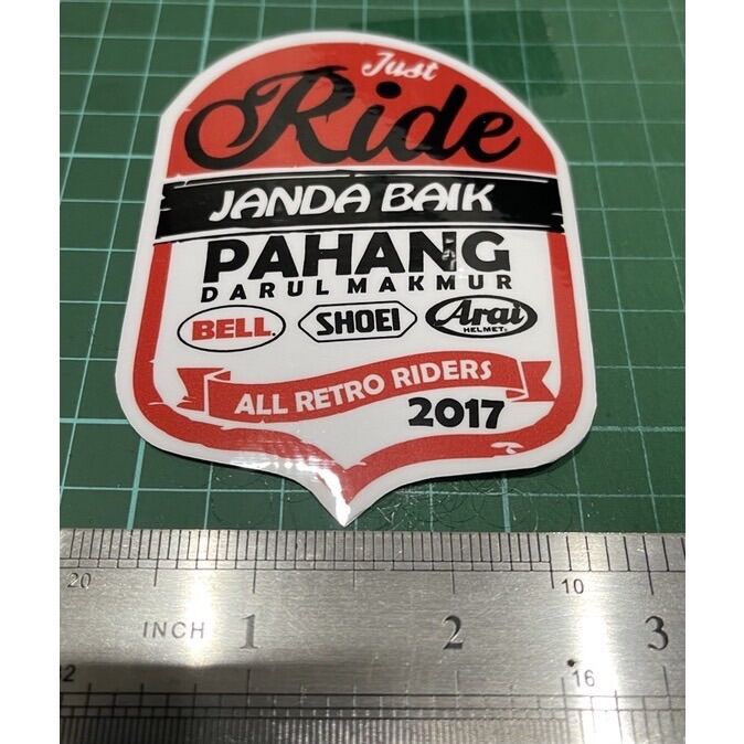 Sticker Retro Ride to Janda Baik 2017 | Lazada