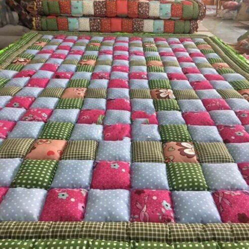 toto tilam patchwork cotton m size / queen tebal toto | Lazada