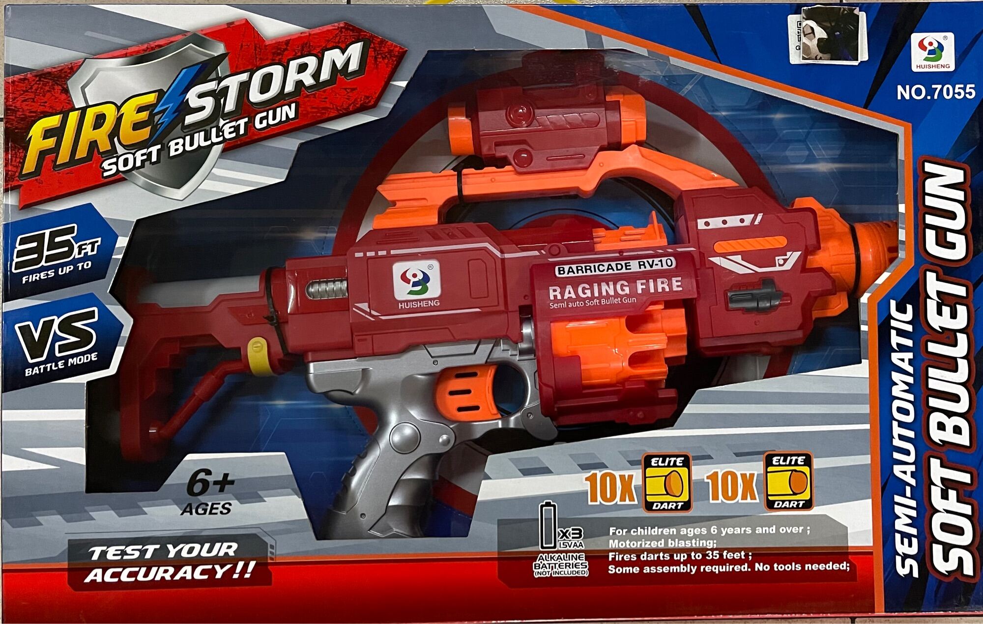 FIRE STORM SOFT BULLET GUN : SEMI-AUTOMATIC SOFT BULLET GUN (READY ...