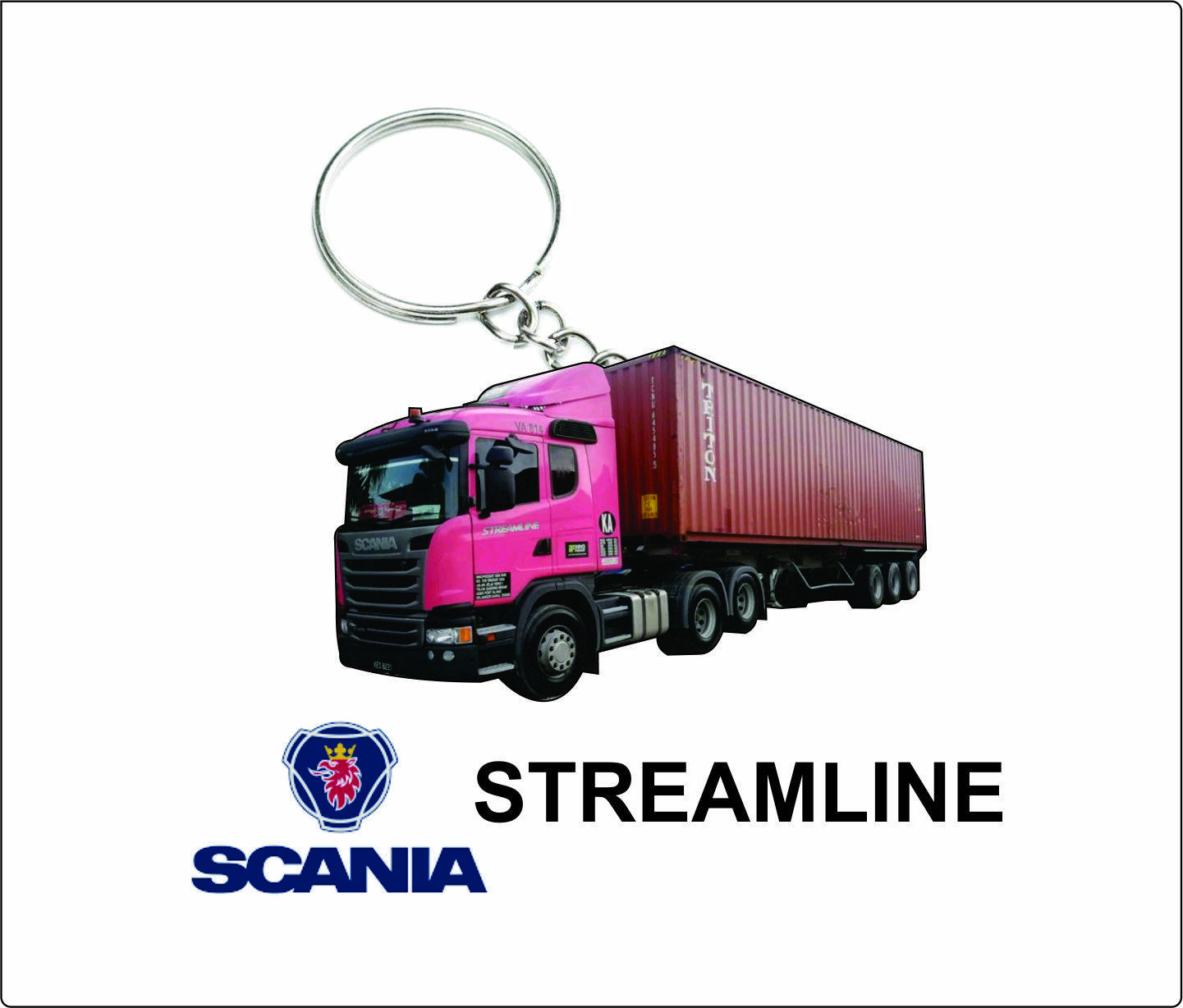 scania streamline trailer truck container keychain 2d | Lazada