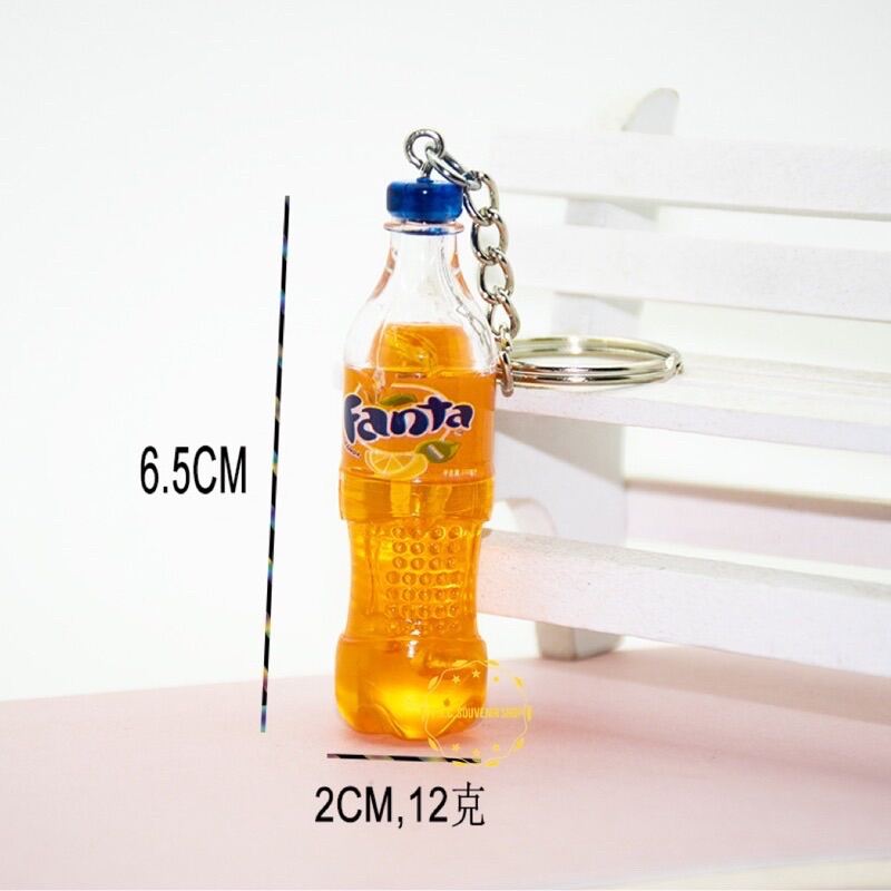 【Ready Stock】Pepsi Sprite Fanta Coca-Cola Bottle Keychain Soft Drink ...