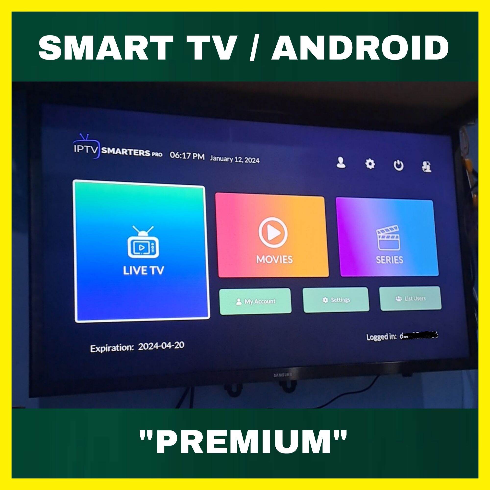 FOR SMART TV | ANDROID | SMARTERS PRO | SMART IPTV | SMARTONE | SSIPTV | Lazada