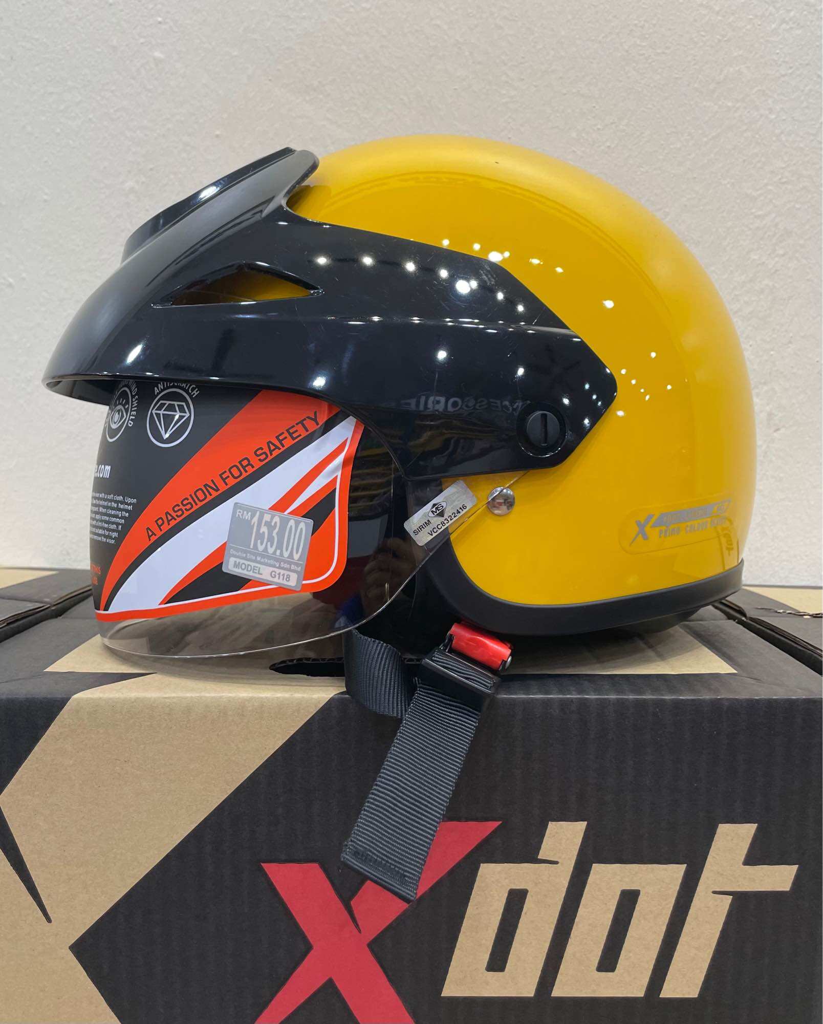 XDOT G118 Cruiser SIRIM Clear Visor 60CM/L (100% Original XDOT Malaysia ...