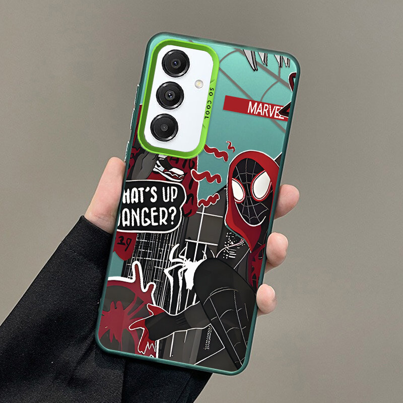 Samsung A17 samsung A07 A17 5G Spider Man Matte Hard Phone Case Stylish Scratch Resistant Marvel ...